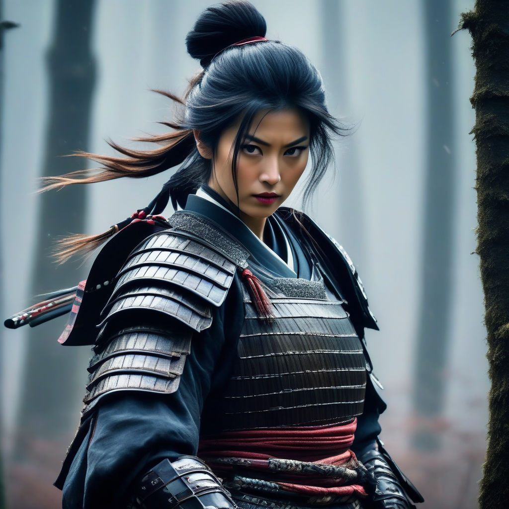 Beautiful female samurai by Trollgrind - Playground