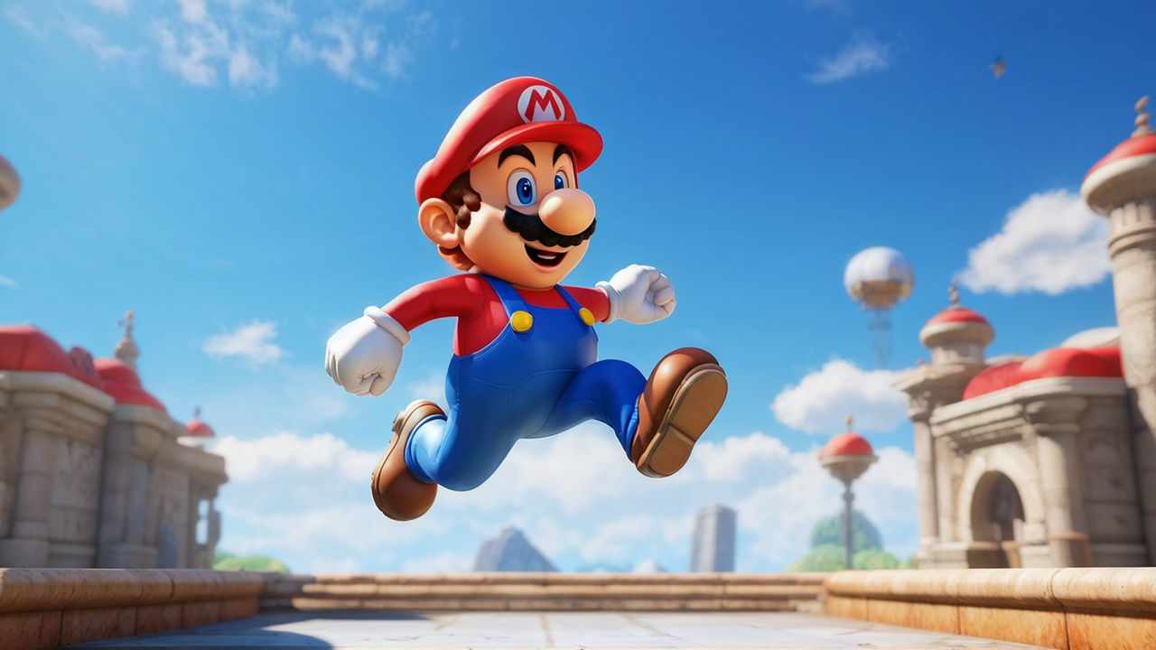 Realistic and young Mario from super Mario World jumping by rychan belo ...