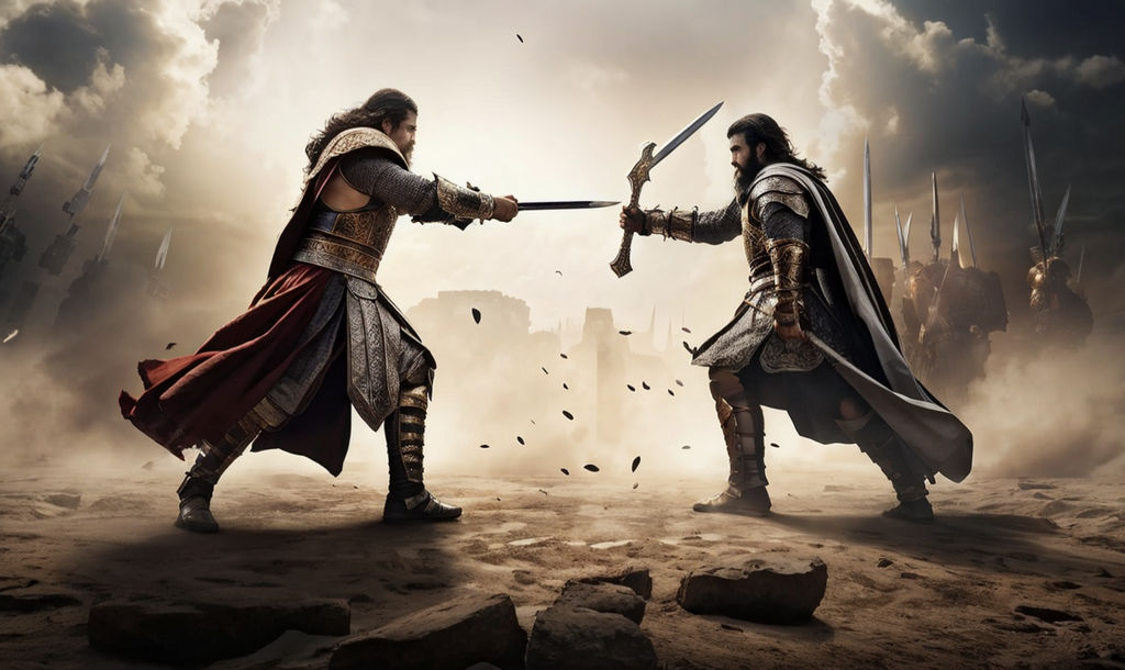 1000 years ago two massive kings fighting by Balakrishnan P - Playground