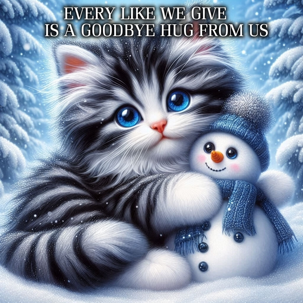 EVERY like we give is a Goodbye HUG to you from US by blizzard 224 ...