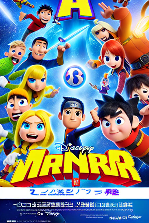 Disney's Pixar Naruto anime movie poster by Rufus V - Playground