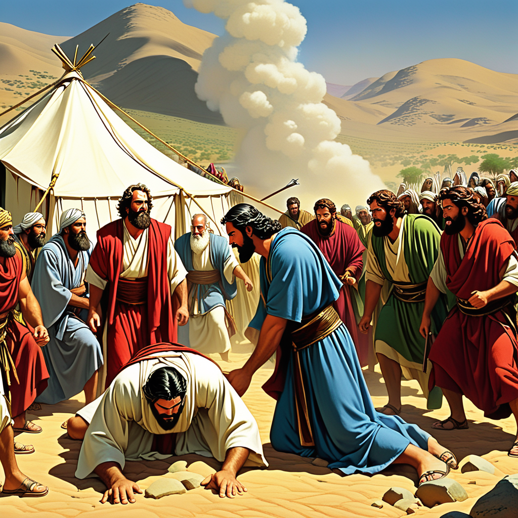 But Moses and Aaron fell face down on the ground. "O God by Aijunkie ...