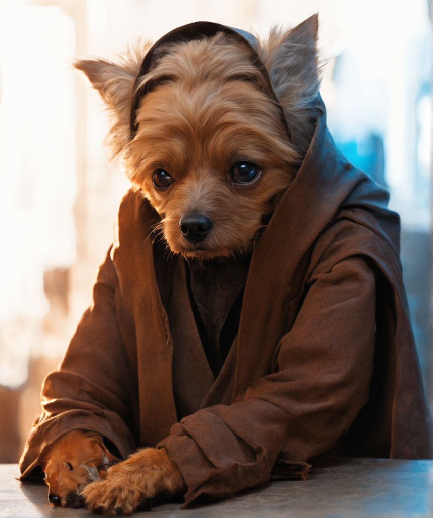 Star Wars spy with short haired furry dog face in a cantina by David ...