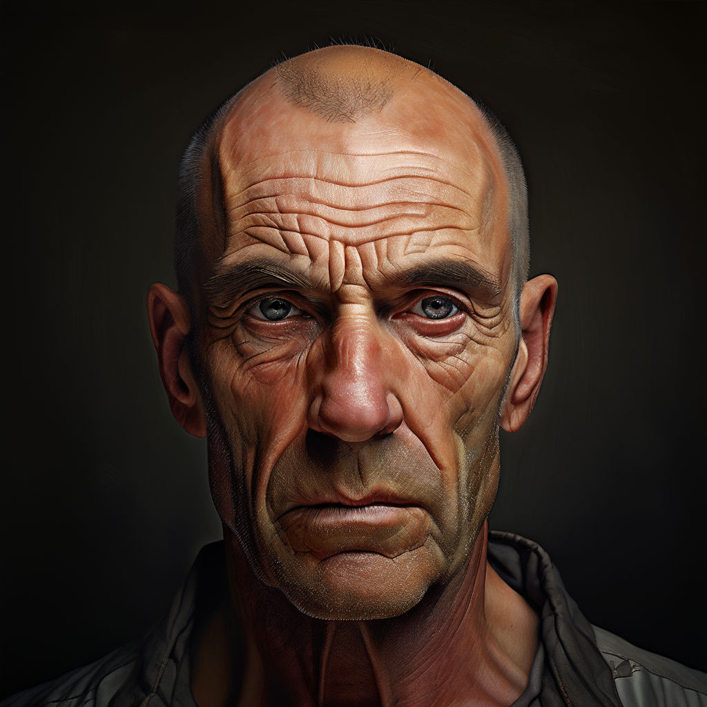 Acromegaly facial features captured in a portrait by Vinícius Vital ...