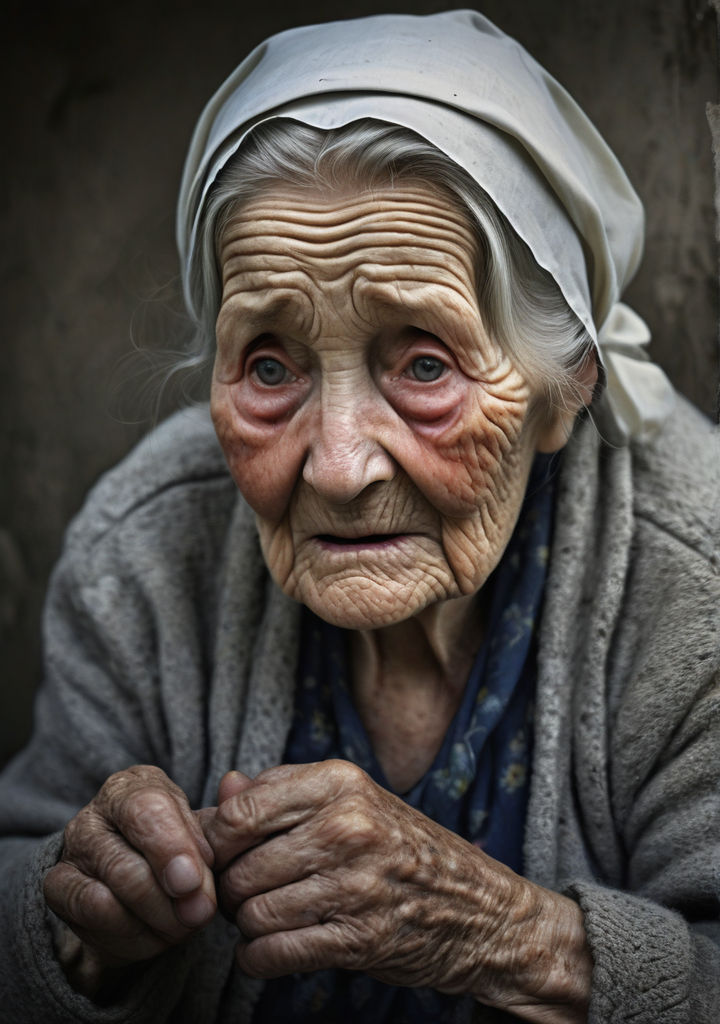 The old woman recalls memories of the war by 김프린스 - Playground