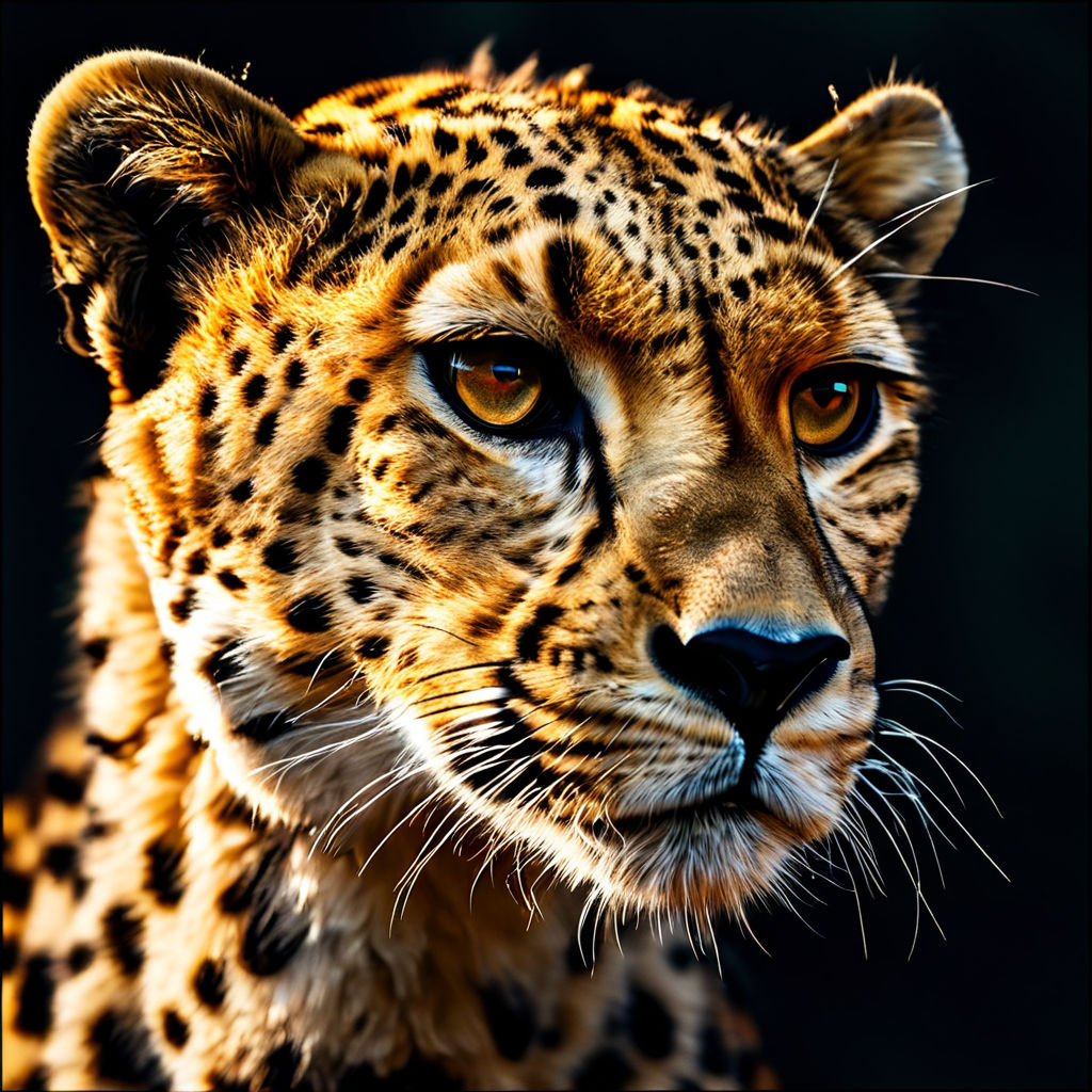 Raw Photo of a humanoid cheetah by Khabib Azizov - Playground