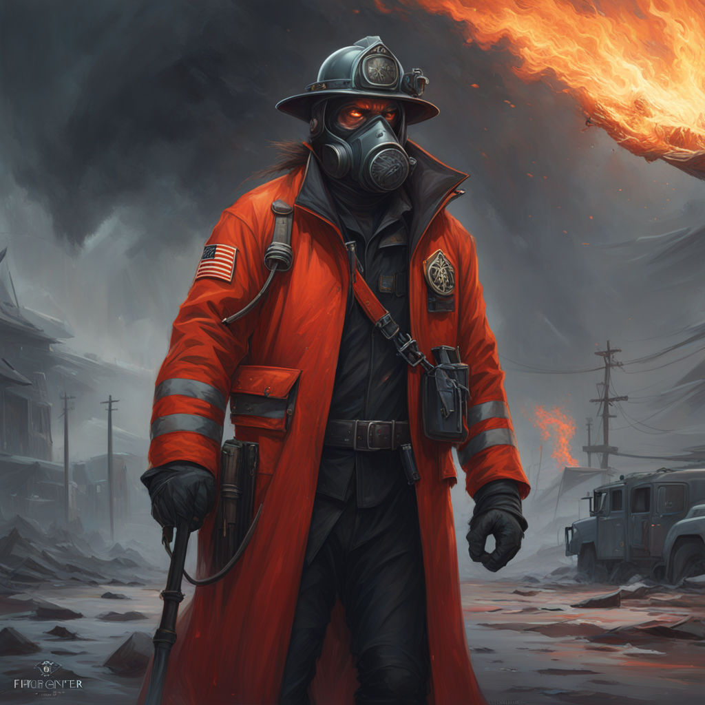 Firefighter demon by Heather Indreland - Playground