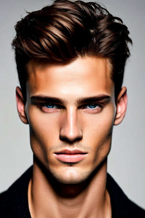 Perfectly-centered portrait of a male model front facing by Harry Singh ...