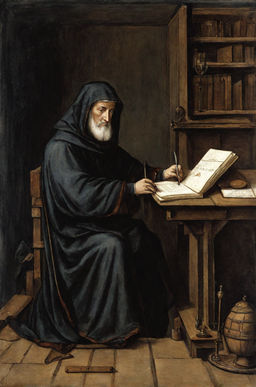 {medieval sketch} of a 13th century clerk of the ducal camer... by DY ...