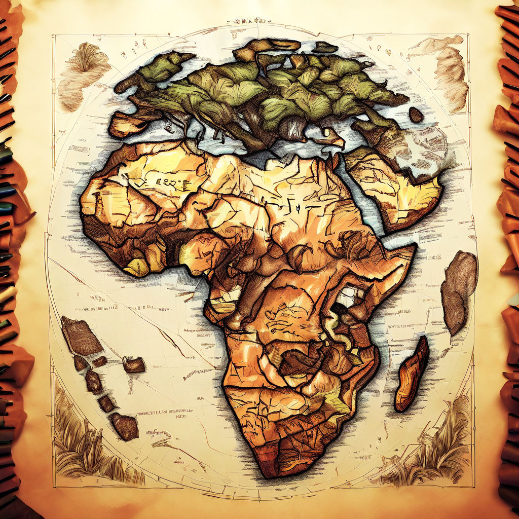Drawing africa map by Eastcurve shorts - Playground