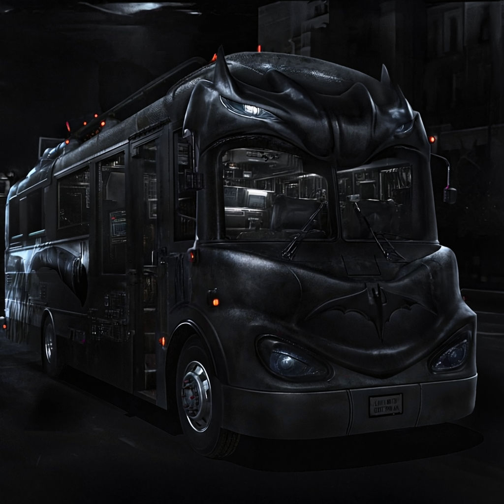 The Batman bus is dark by ilkay ipek - Playground