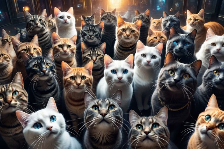 A lot of cats take a selfie by Дмитрий Князевский - Playground