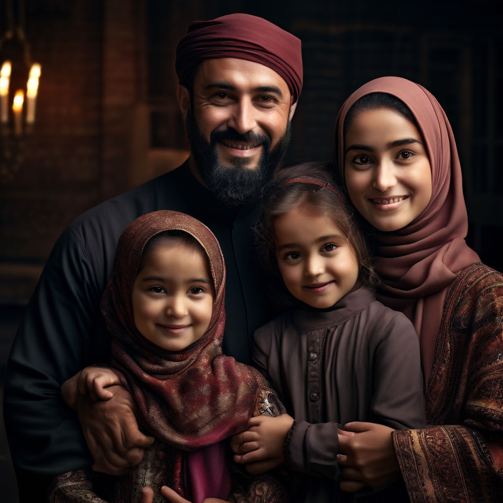 A muslim family with two daughter by Md. Tarikul Islam - Playground