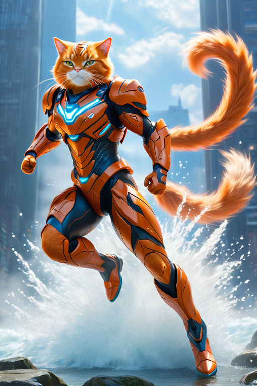 Orange cat creatures by kerumitan id - Playground