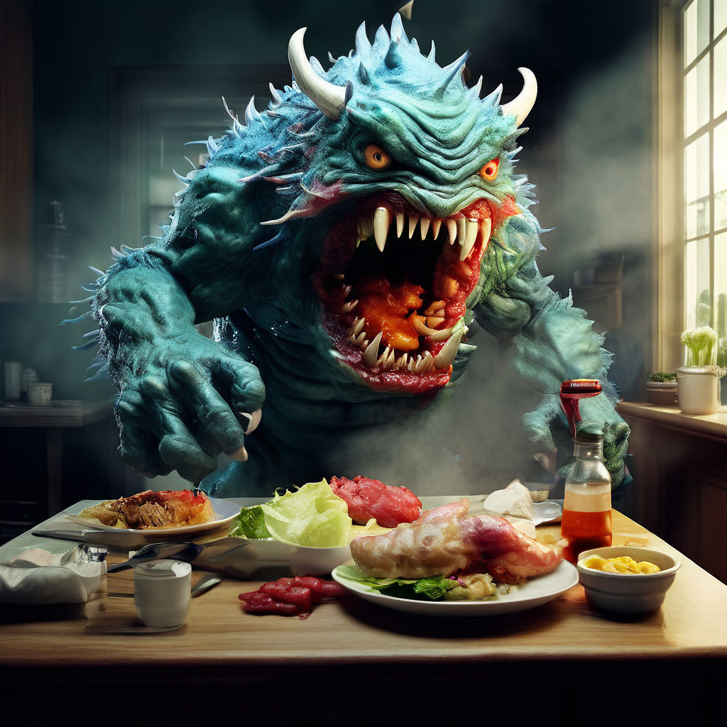 Fighting off food poisoning as if it were a monster by Jade Mirasol ...