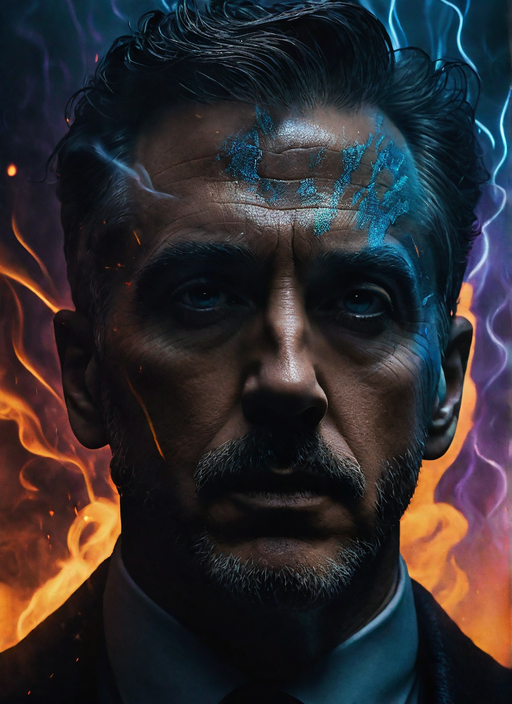 Complex portrait adhering to the 60-30-10 color rule by dennis driscoll ...