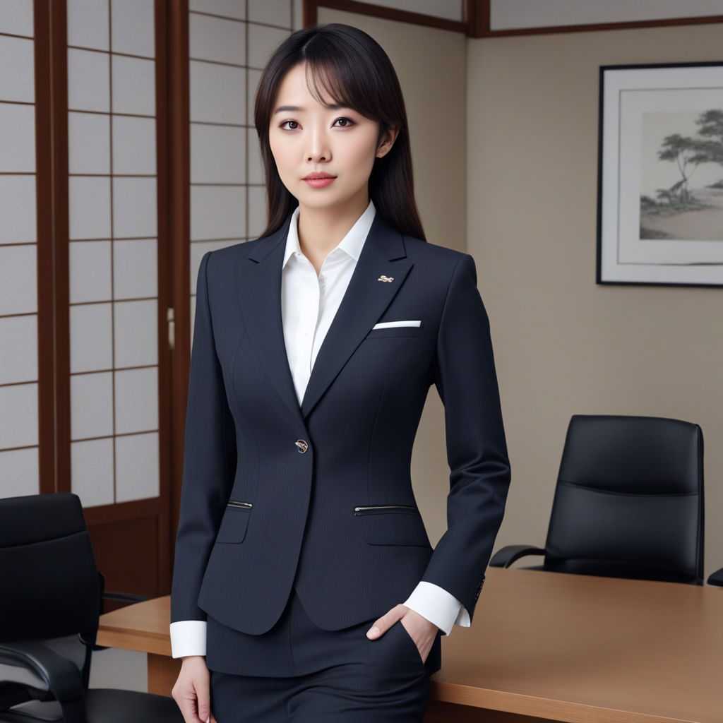 A Japanese lady in a professional suit by Jarod Van der Merwe - Playground