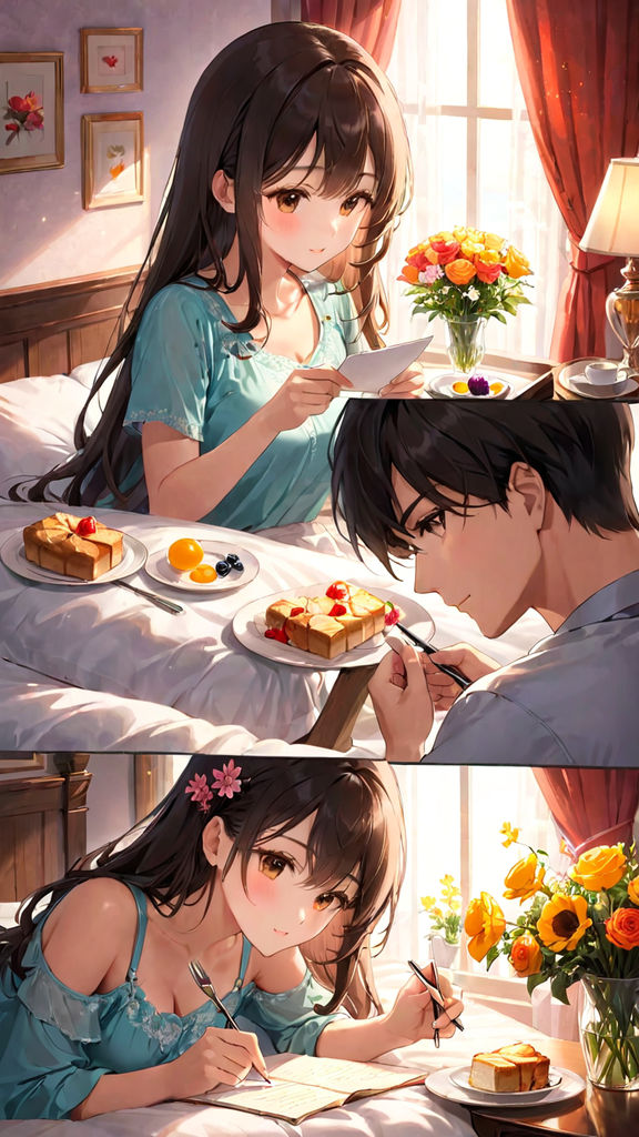 A sequence of images showing the man expressing his love in ... by Tony Giu - Playground