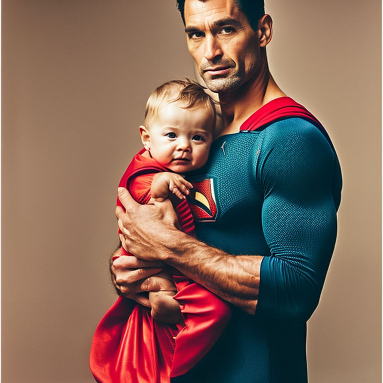 Superman protecting baby by Stefan Kistler - Playground