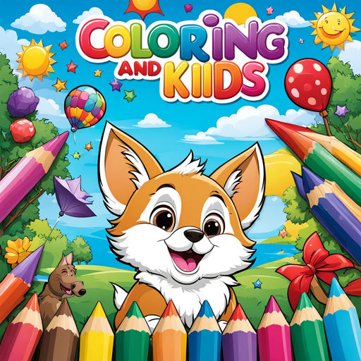 Coloring book cover for kids by Laura OlisticaMente - Playground
