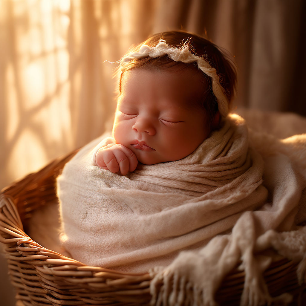 Newborn baby enveloped in soft by Aravind Sekar - Playground