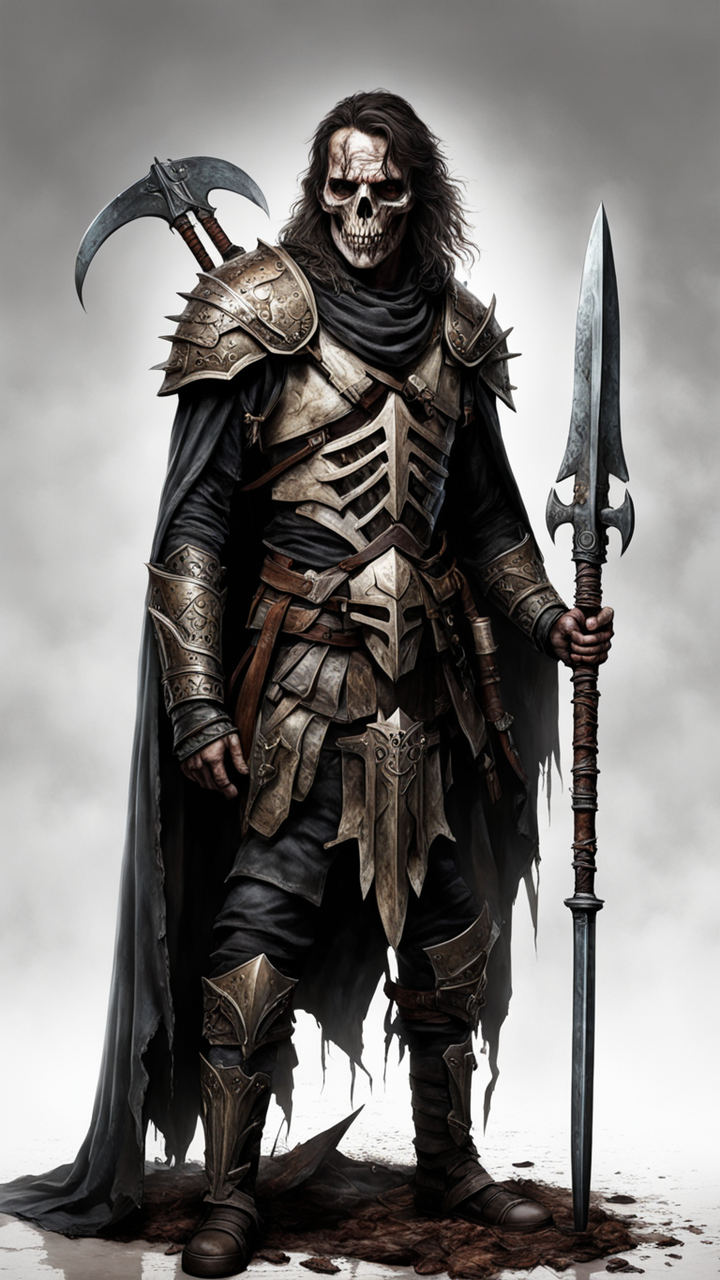 Reanimated corpse with rotting flesh clinging to bones by Luis Soto ...