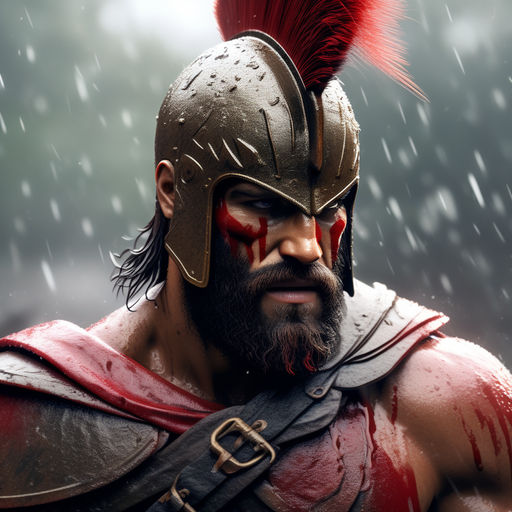 Hyperrealistic art A fighter from ancient sparta by Yemima Angel ...