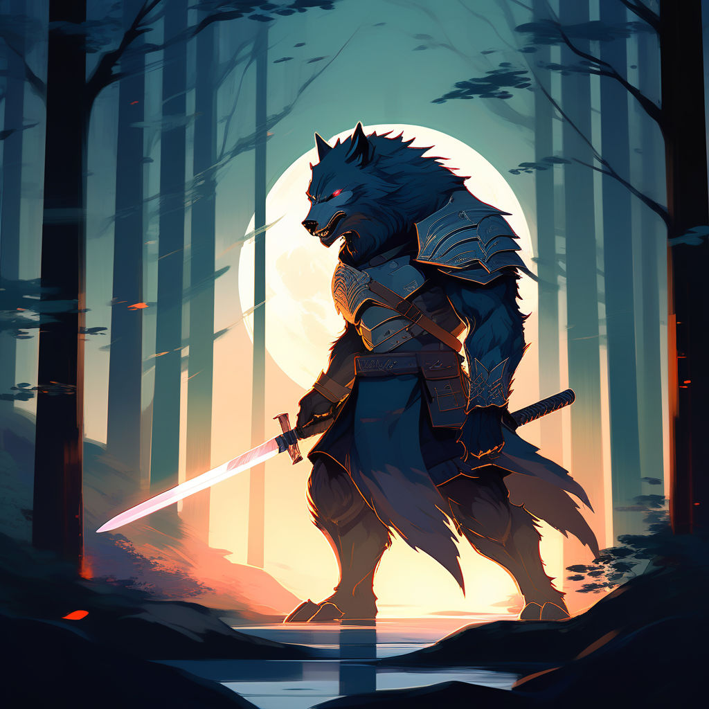 Werewolf knight by Glauber Machado - Playground
