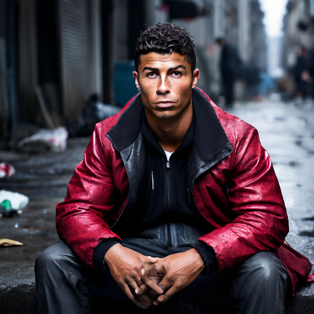 Cristiano ronaldo poor and homeless by Bamo Fuad - Playground
