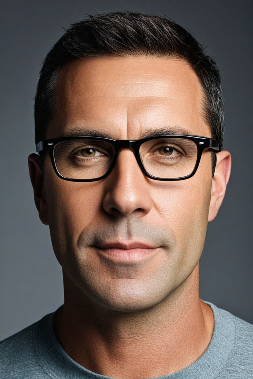 Photographic portrait of a 40-year-old man. clean-shaven by Андрей ...