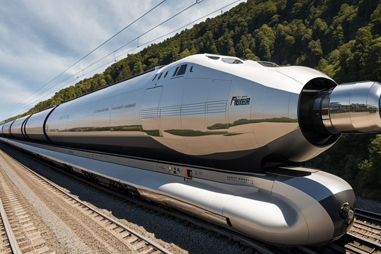 A high tech locomotive train that flies through space by Elrick ...