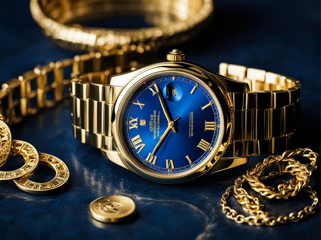 A still life photograph captures an opulent and luxurious sc... by ...