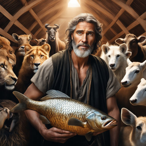 Portrait of Selfie of noah from the bible by Thommy Lacerda Sossai ...