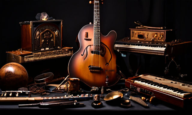 Many types of musical instruments that come from the heart o... by ...