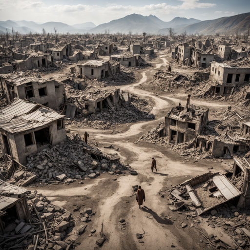 A landscape devastated by famine and natural disasters by Ramati Somar ...