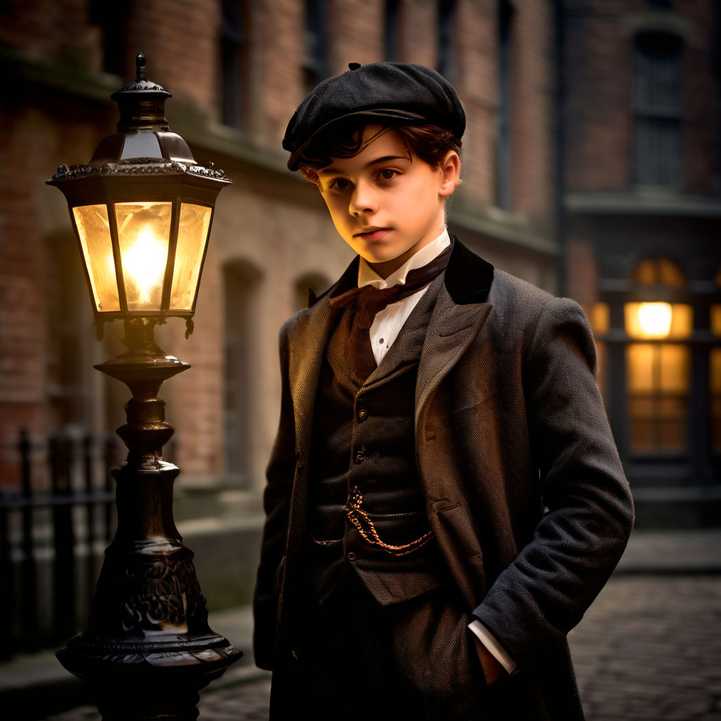A young Victorian lad dressed in period-appropriate attire by Cory ...