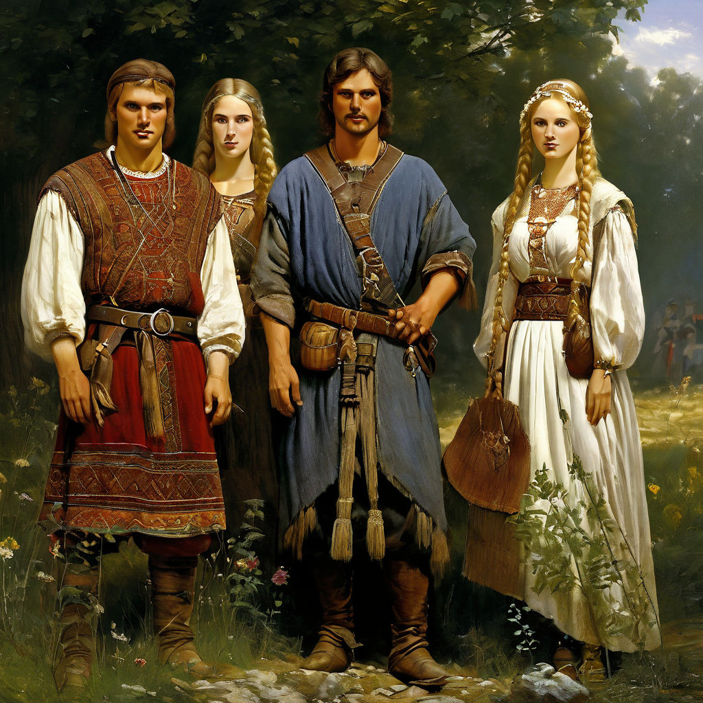 Ancient Slavic people exhibited a range of physical features... by ...