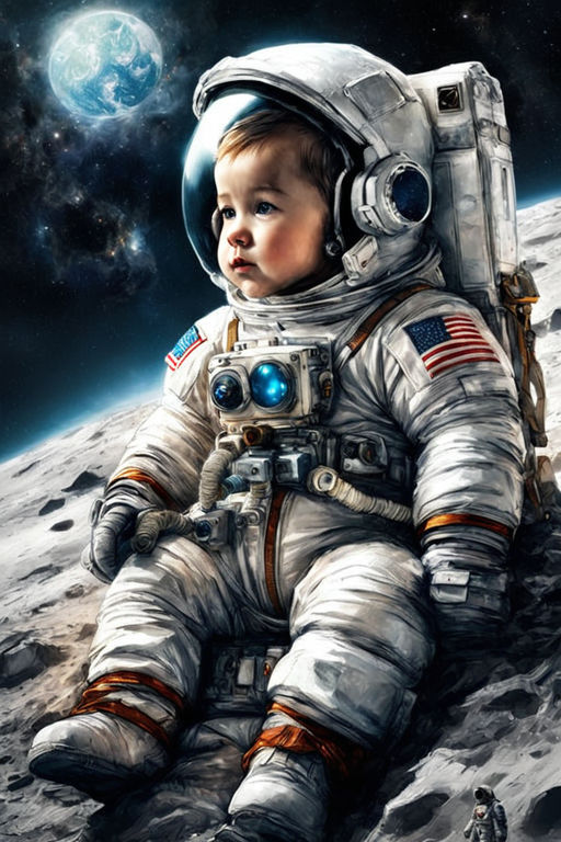 Baby in space by Roger - Playground