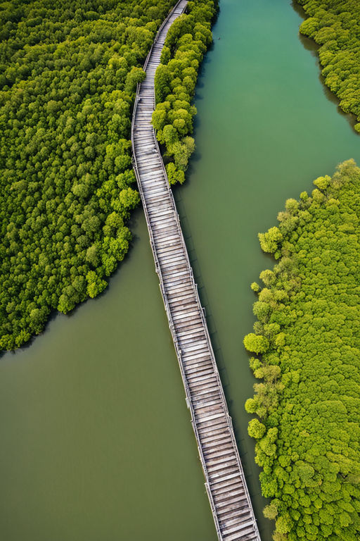 Aerial view of landscape by Teri Wong - Playground