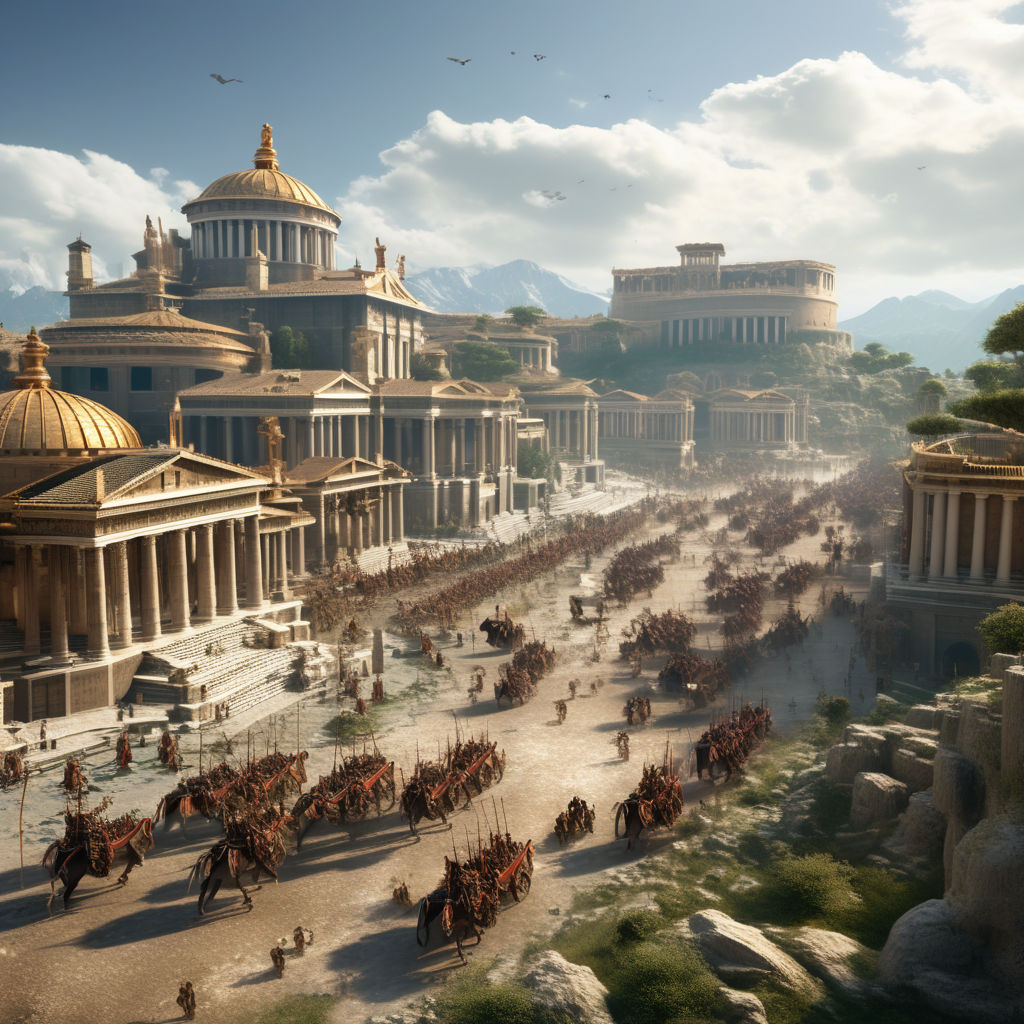 Powerful Roman legions showcasing advanced battle formations... by Sau ...