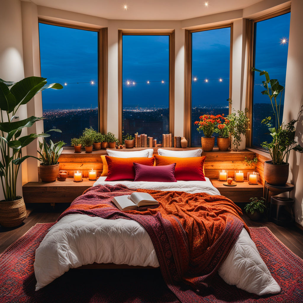 A room with enormous wall-sized windows at night by Adrian Ovelar ...