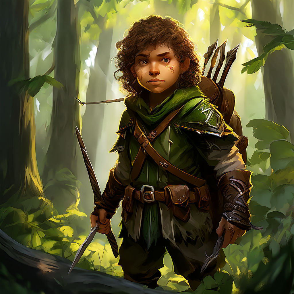 Halfling ranger character by luracare - Playground