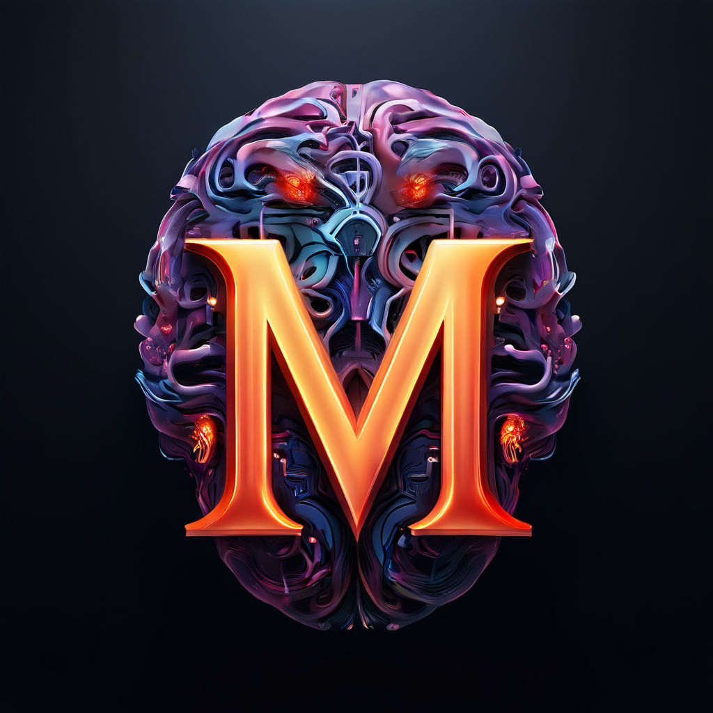 Make Logo Using The Word M And I Blend With Artificial Human By Al Emran Playground