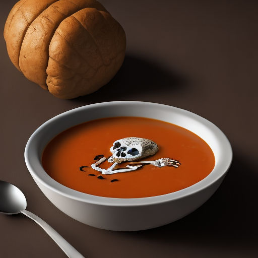 A skeleton eating a soup commercial by Саня Анонимус - Playground
