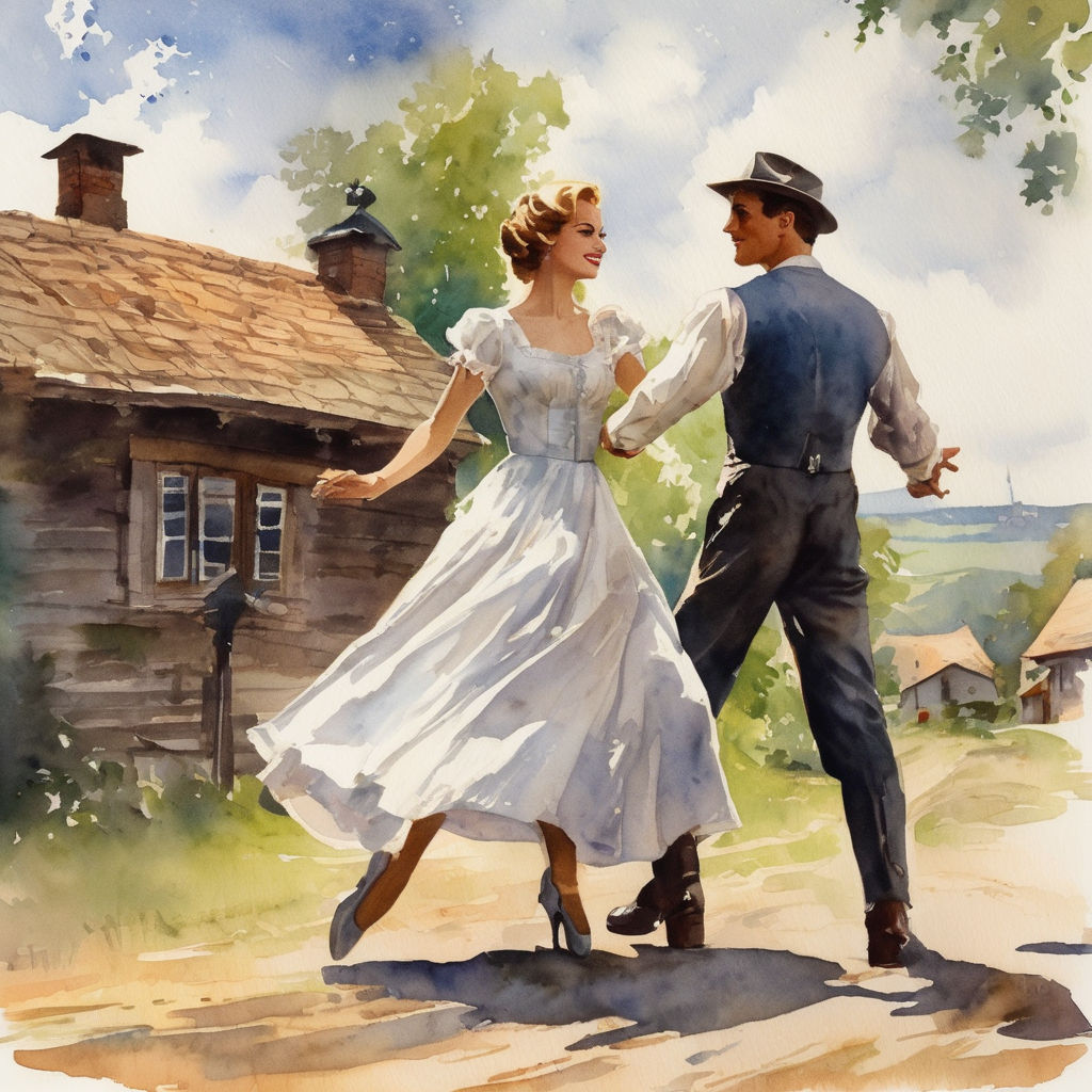 Watercolor drawing in Retro-Look by gerhard peter - Playground