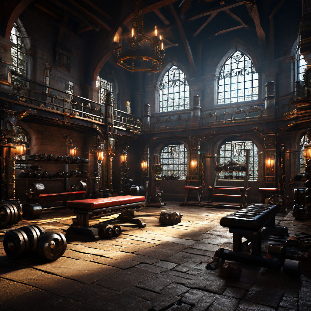 "Create a gym within a medieval castle by Jimmy - Playground