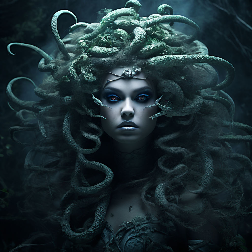 MEDUSA IN THE STYLE OF HAUNTED PHOTOGRAPHY by Frank Morlock - Playground