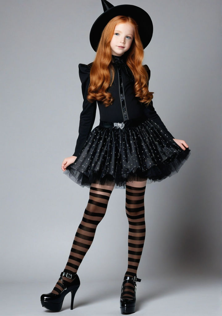 Full body view with shoes. Beautiful 10 year old girl by martin ...