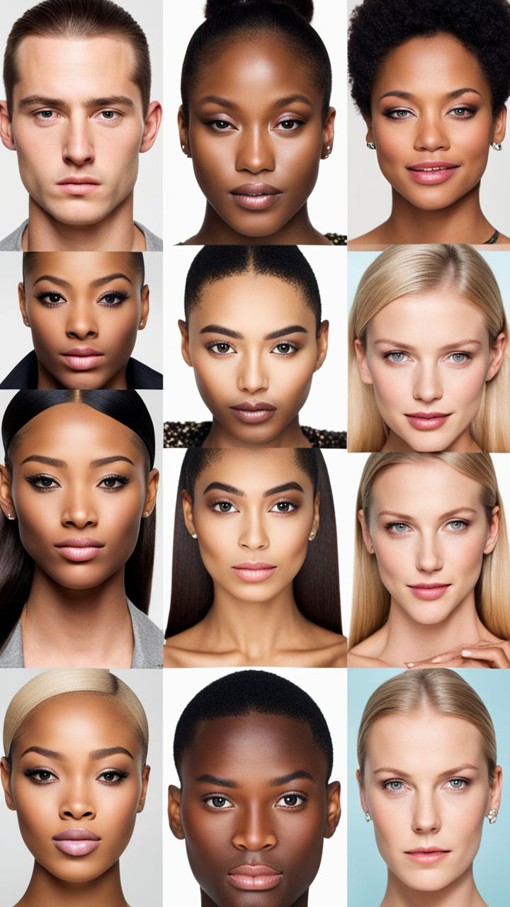 Create a diverse people with various skin tones and types by Thomas ...