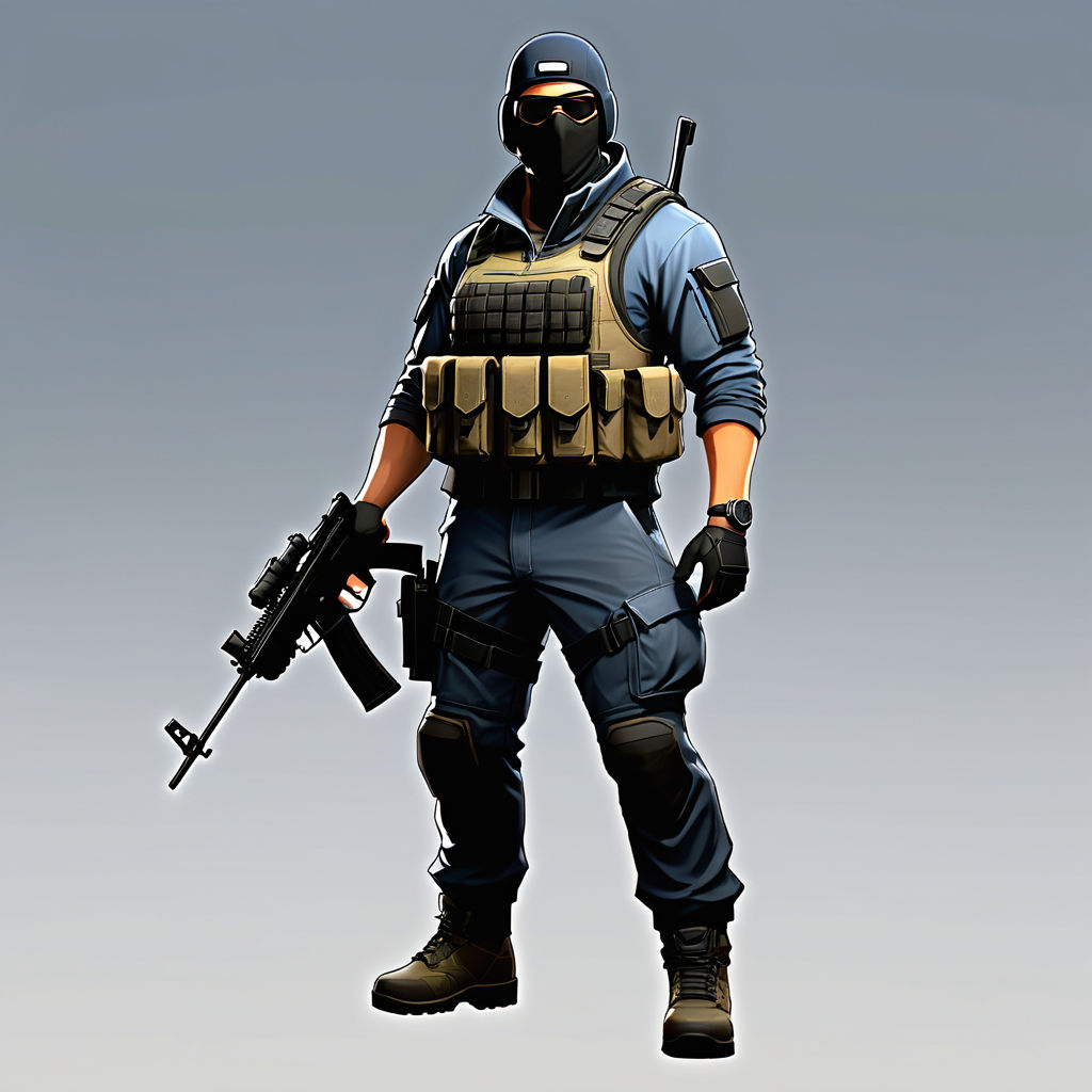 Side View Cs Go Sas Character Sprite In Full Body By Alexander
